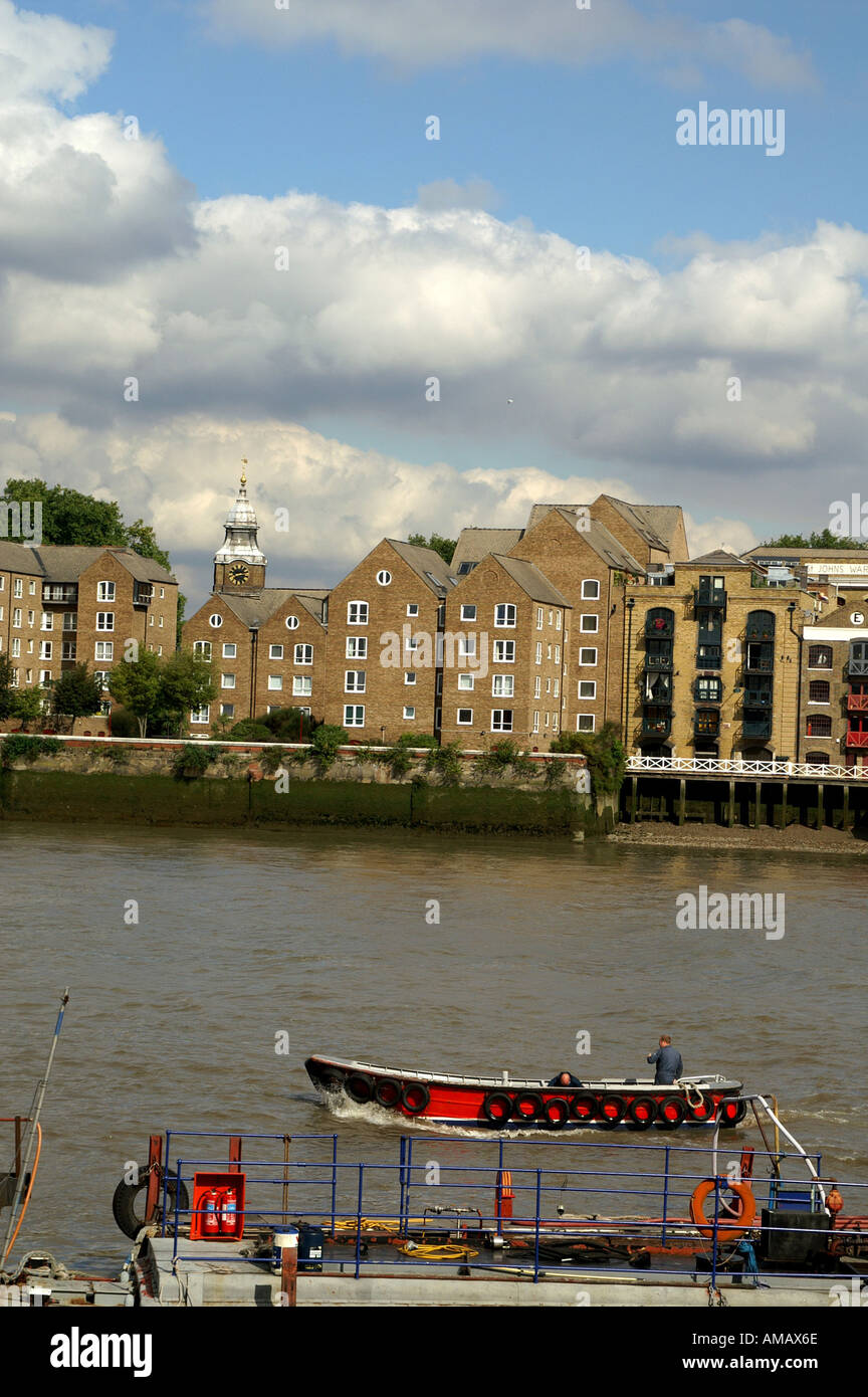lighterman on river Thames Stock Photo - Alamy