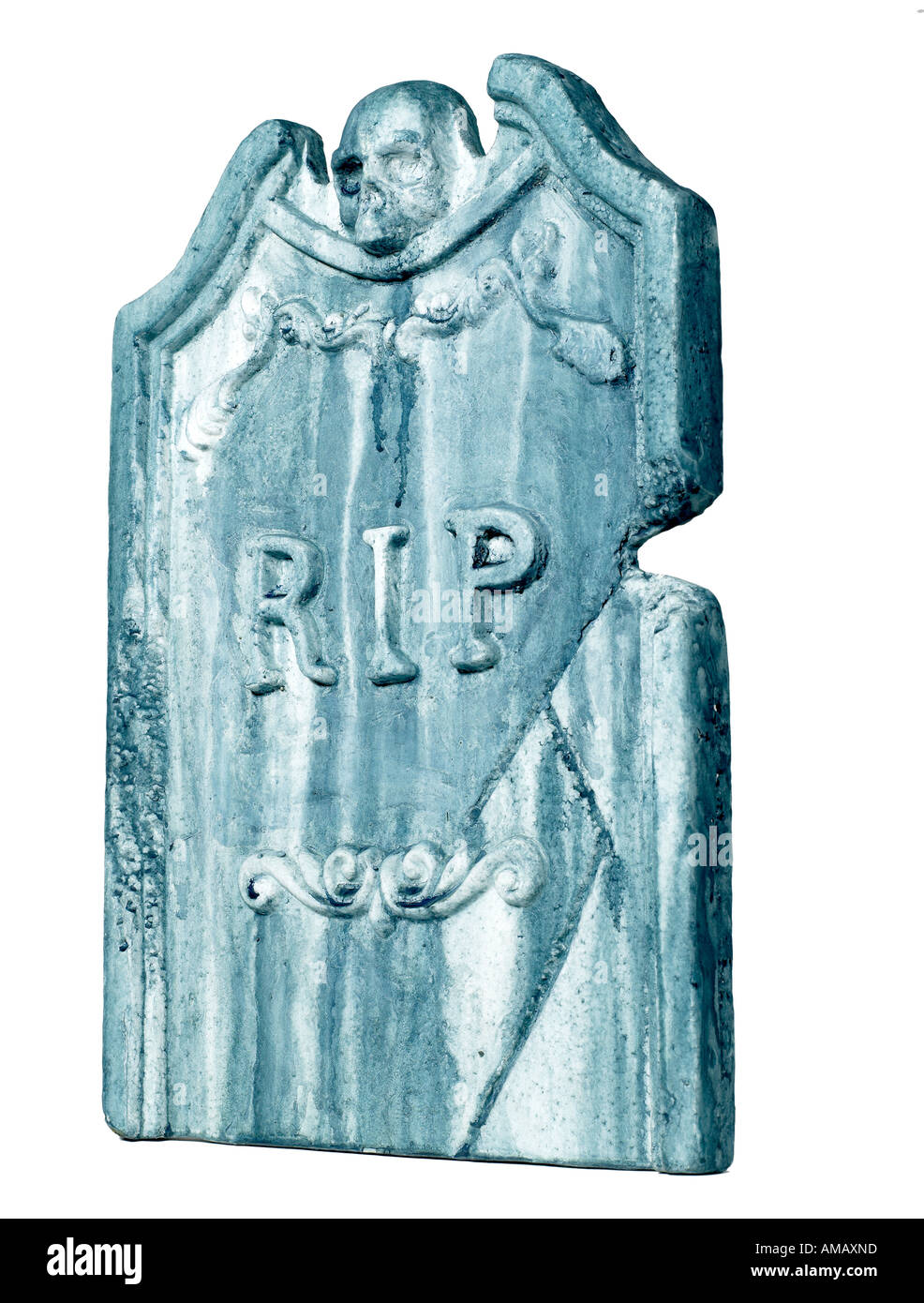 Memorial stone in cemetery Cut Out Stock Images & Pictures - Alamy