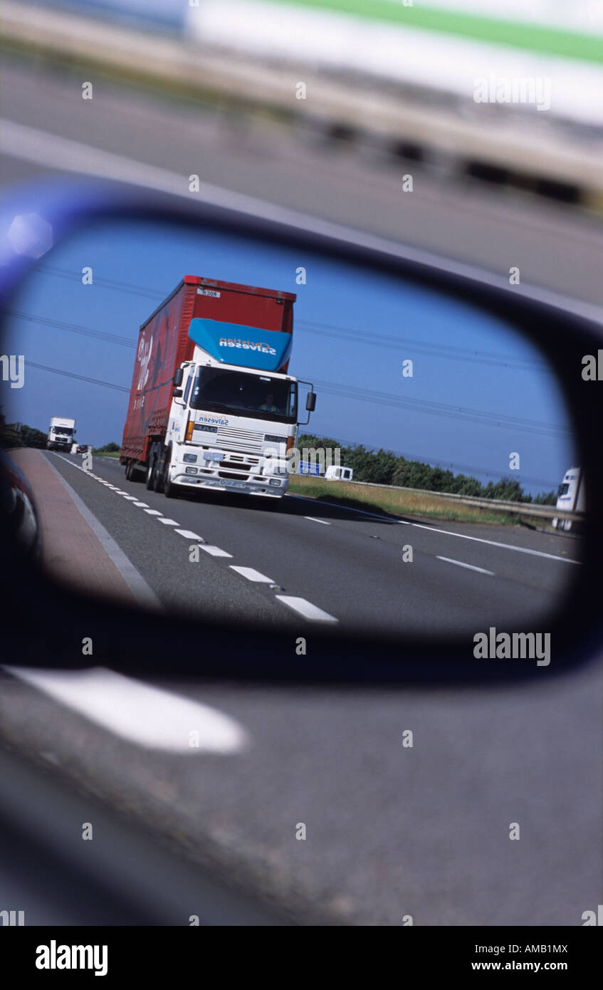 Traffic on the M1 Highway approaching the two one way toll bridges ...