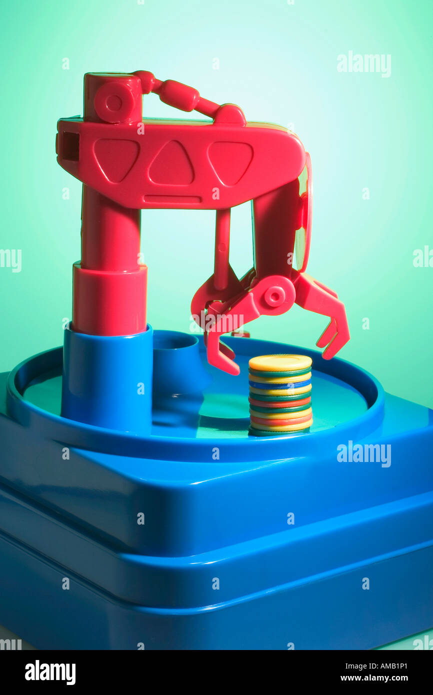 Skill Tester Toy with Gaming Chips Stock Photo - Alamy