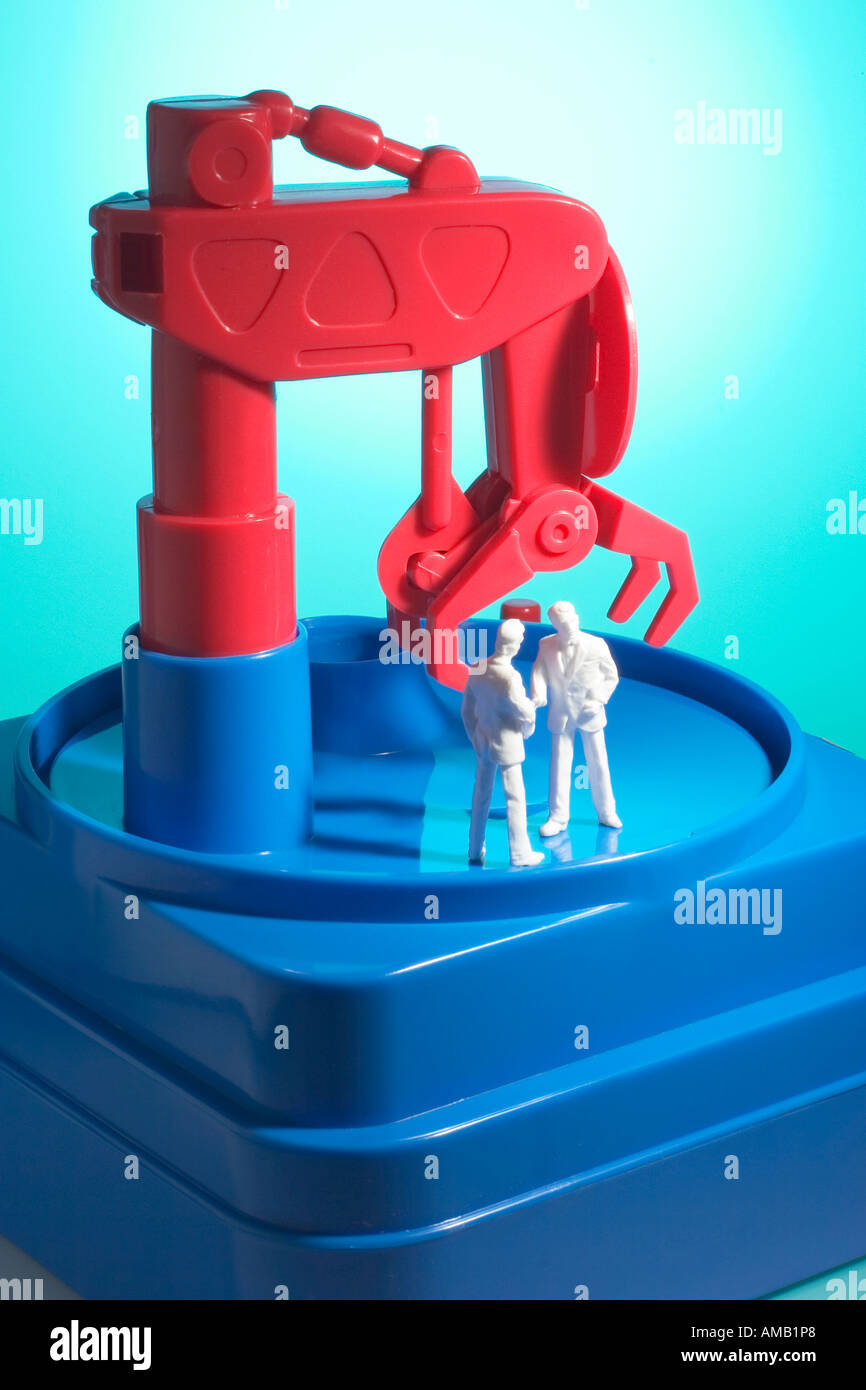 Skill Tester Toy with Figures Stock Photo - Alamy