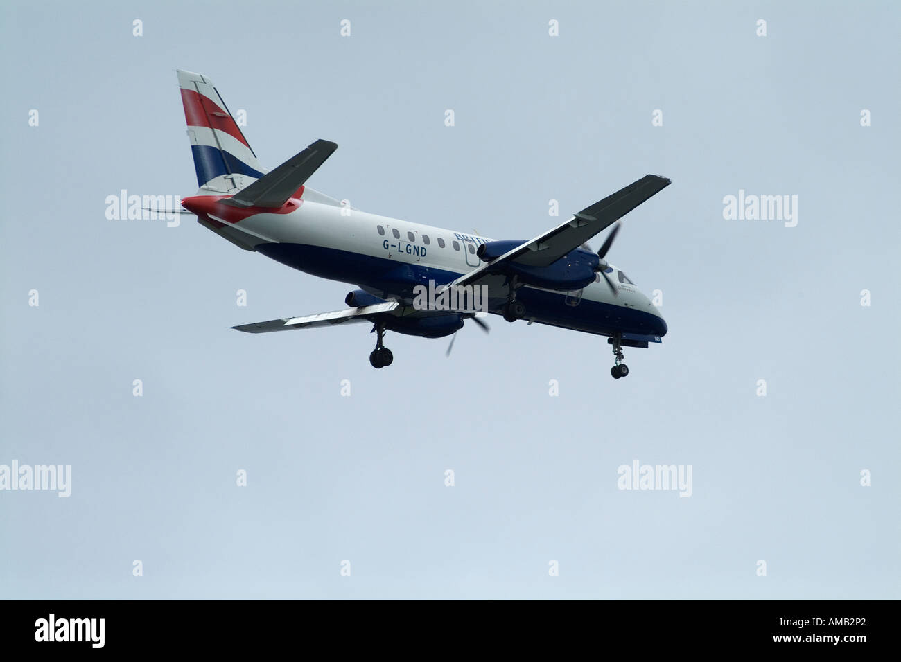 dh SUMBURGH SHETLAND Turbo prop Longanair British Airways aeroplane ...