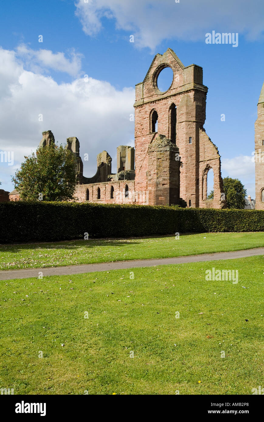 dh Arbroath Abbey ARBROATH ANGUS Ruined abbey buildings Stock Photo - Alamy