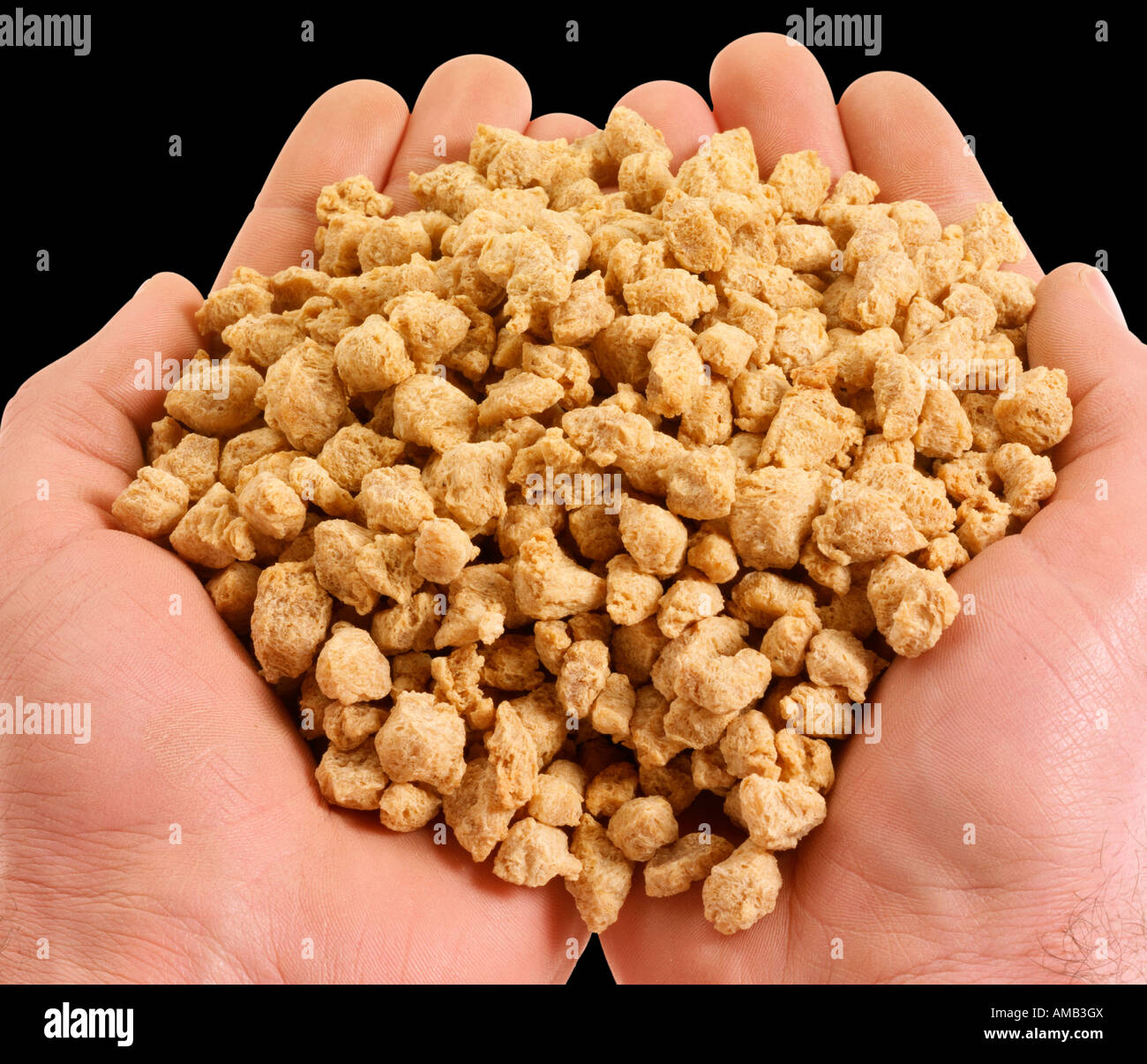 HANDFUL OF SOYA CHUNKS Stock Photo - Alamy