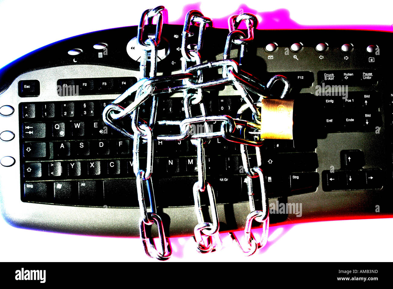 DEU, Germany : Symbolic photo, Internet and computer security. Computer ...