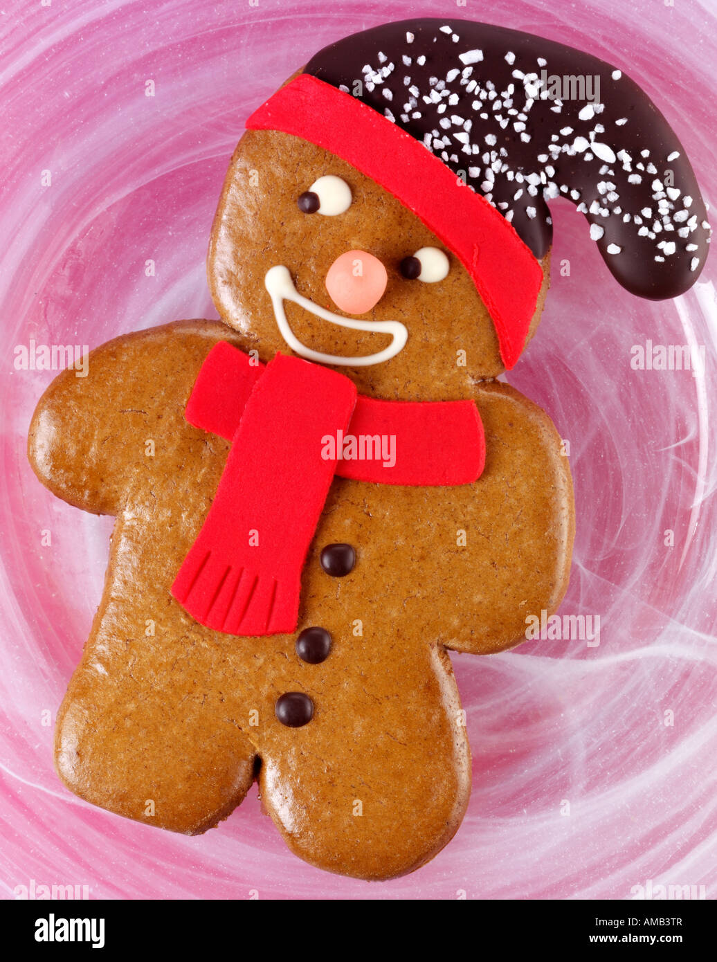 WINTER GINGERBREAD MAN Stock Photo - Alamy