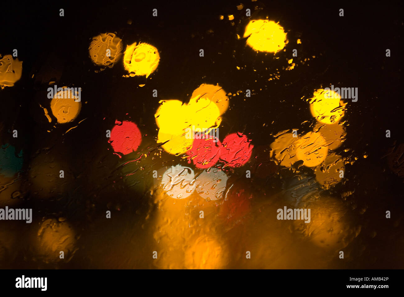 Car lights rain windscreen hi-res stock photography and images - Alamy