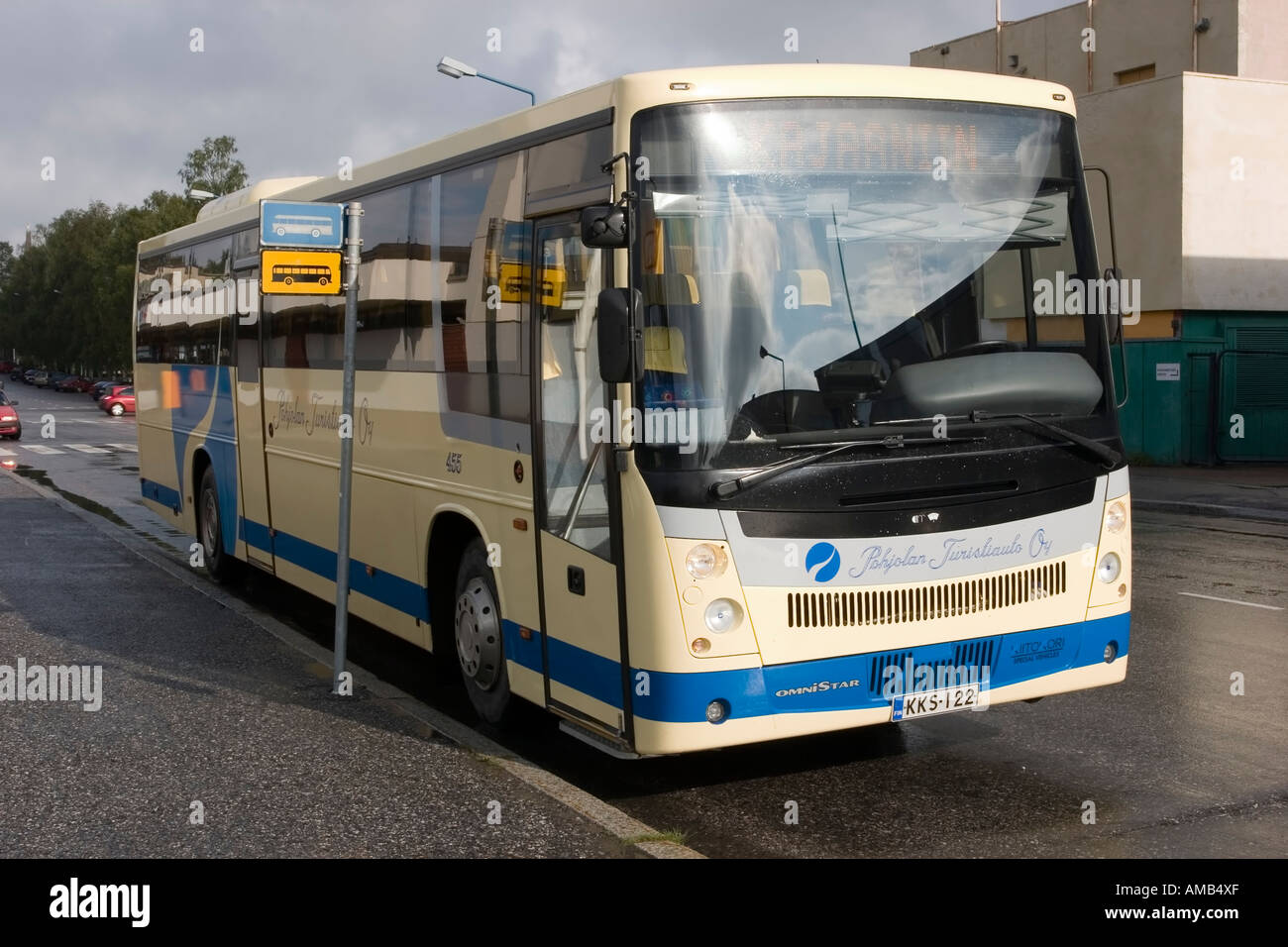 Bus stop sign finland europe hi-res stock photography and images - Alamy