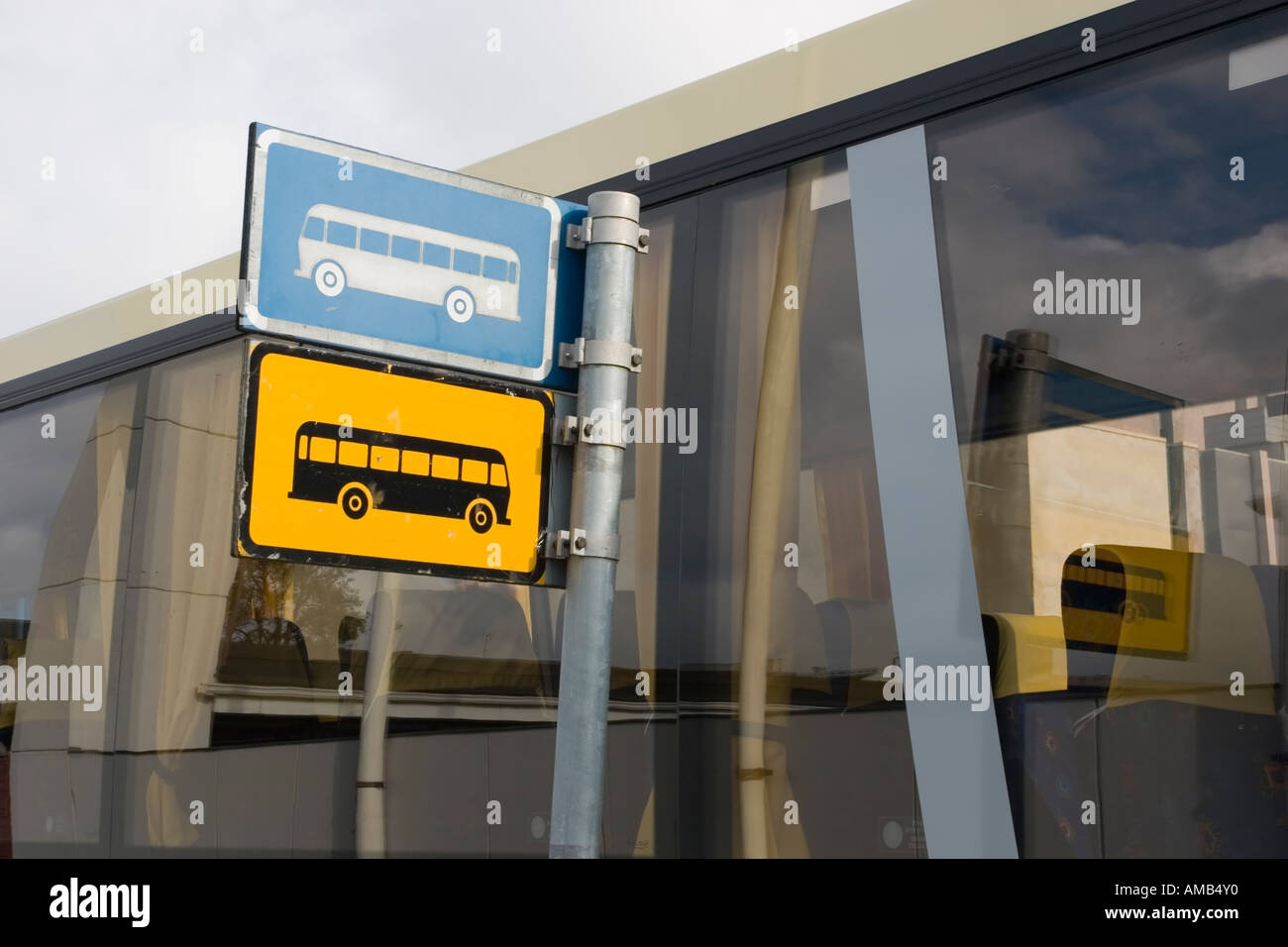 Bus stop sign finland hi-res stock photography and images - Alamy