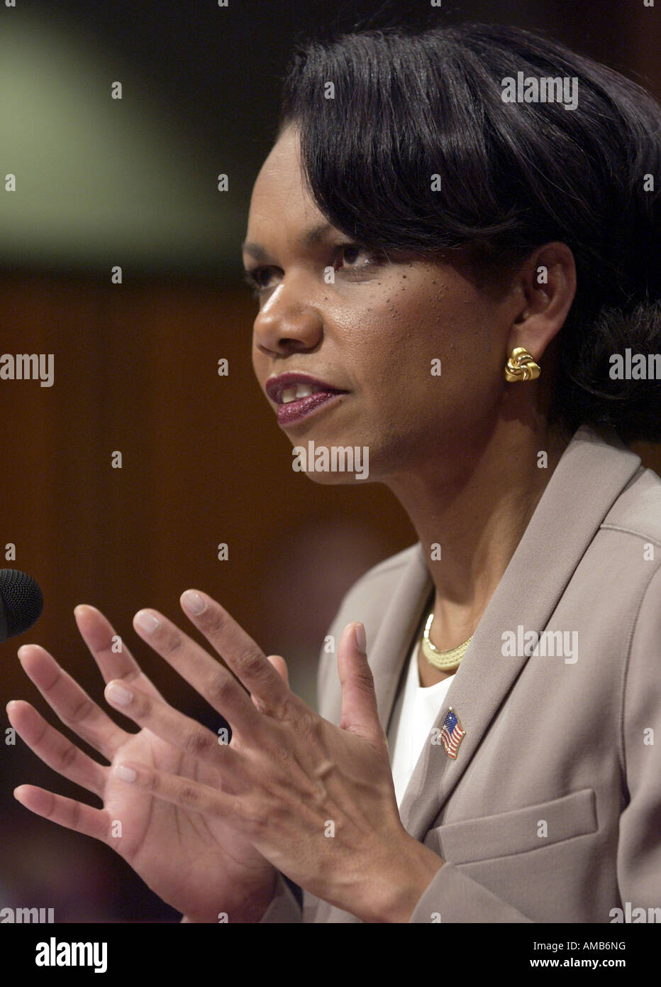 National Security Advisor Dr Condoleezza Rice testifies before the 9 11 ...