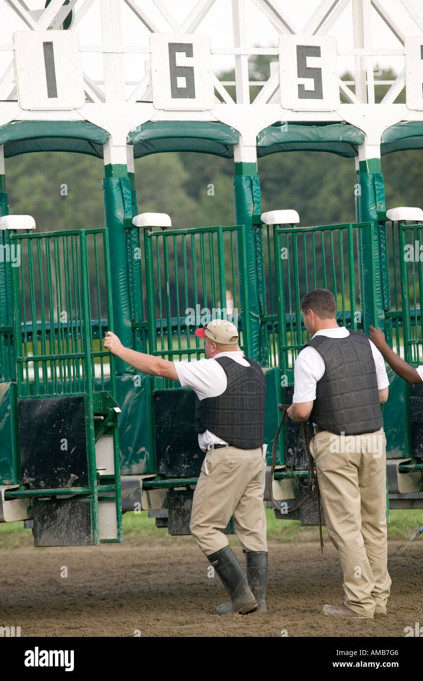 Horse Race Starting Gates High Resolution Stock Photography and Images ...
