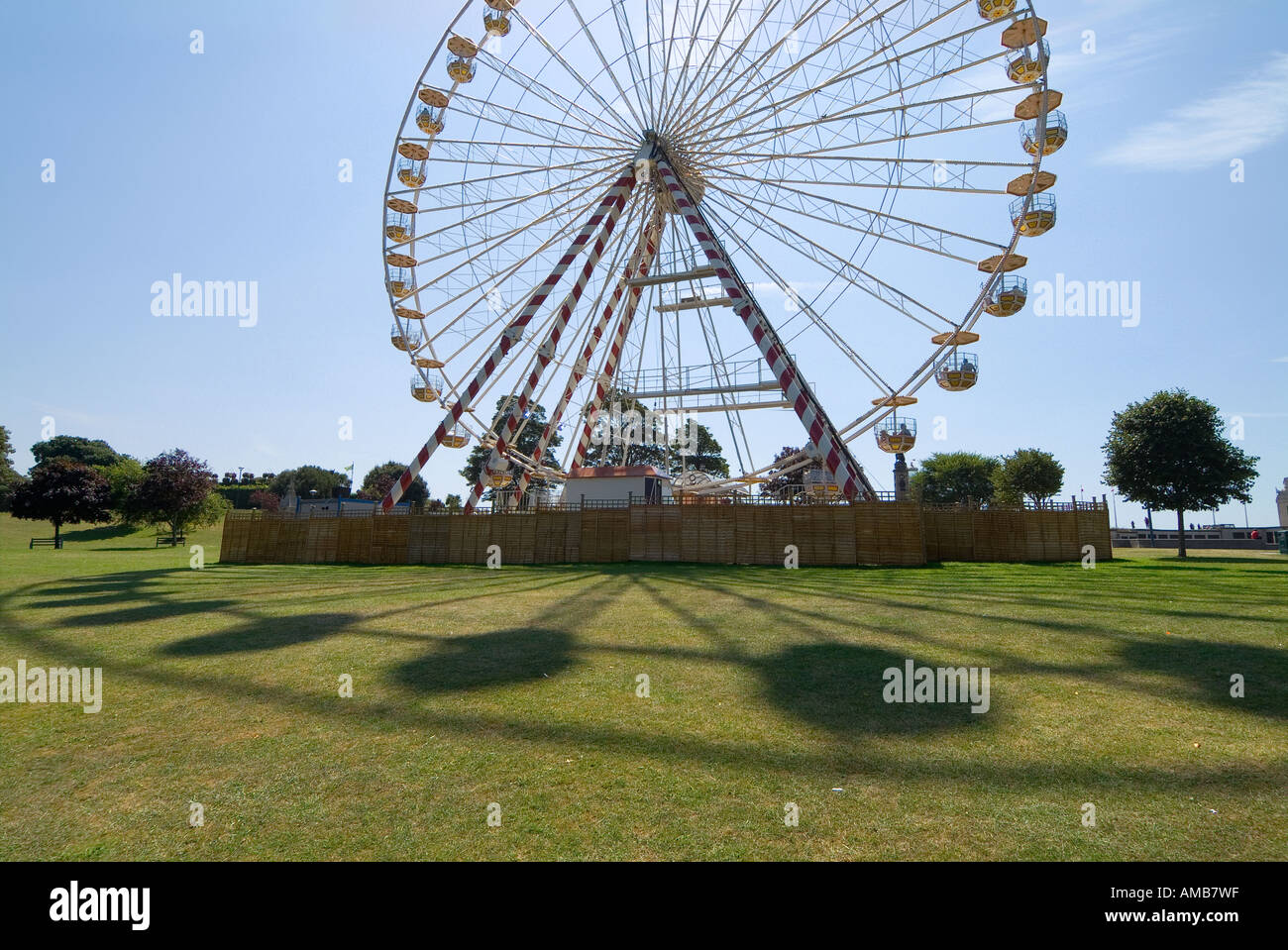 Giant Ferris wheel on The Hoe, Plymouth. Devon. UK Stock Photo - Alamy