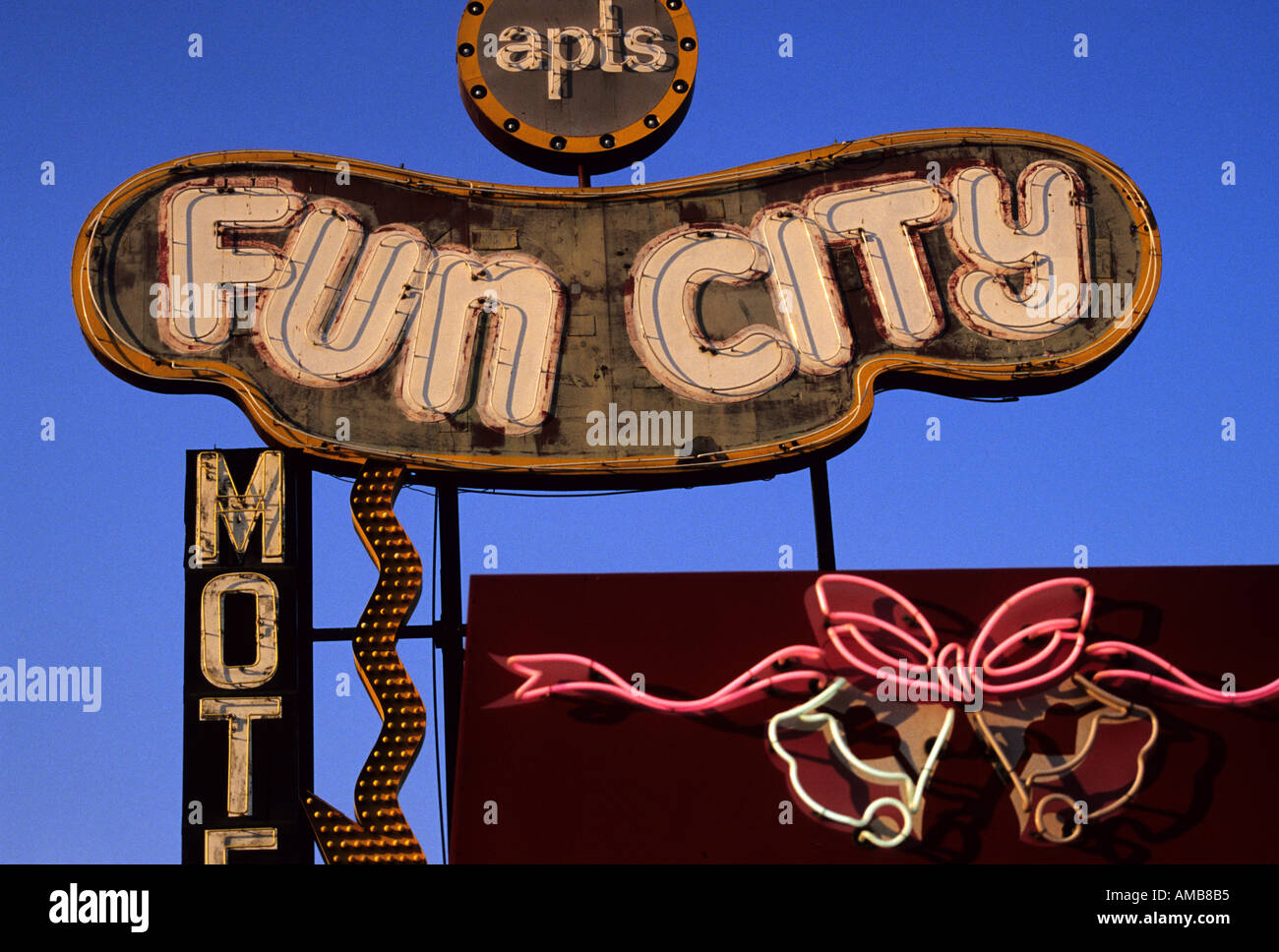 Fun City sign Las Vegas The Strip Stock Photo - Alamy