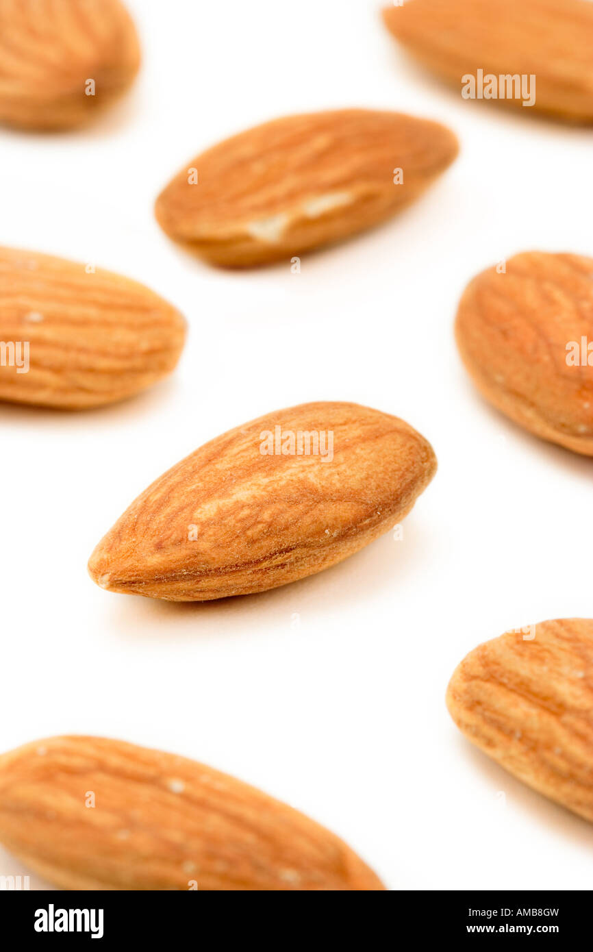 A few almonds Stock Photo - Alamy