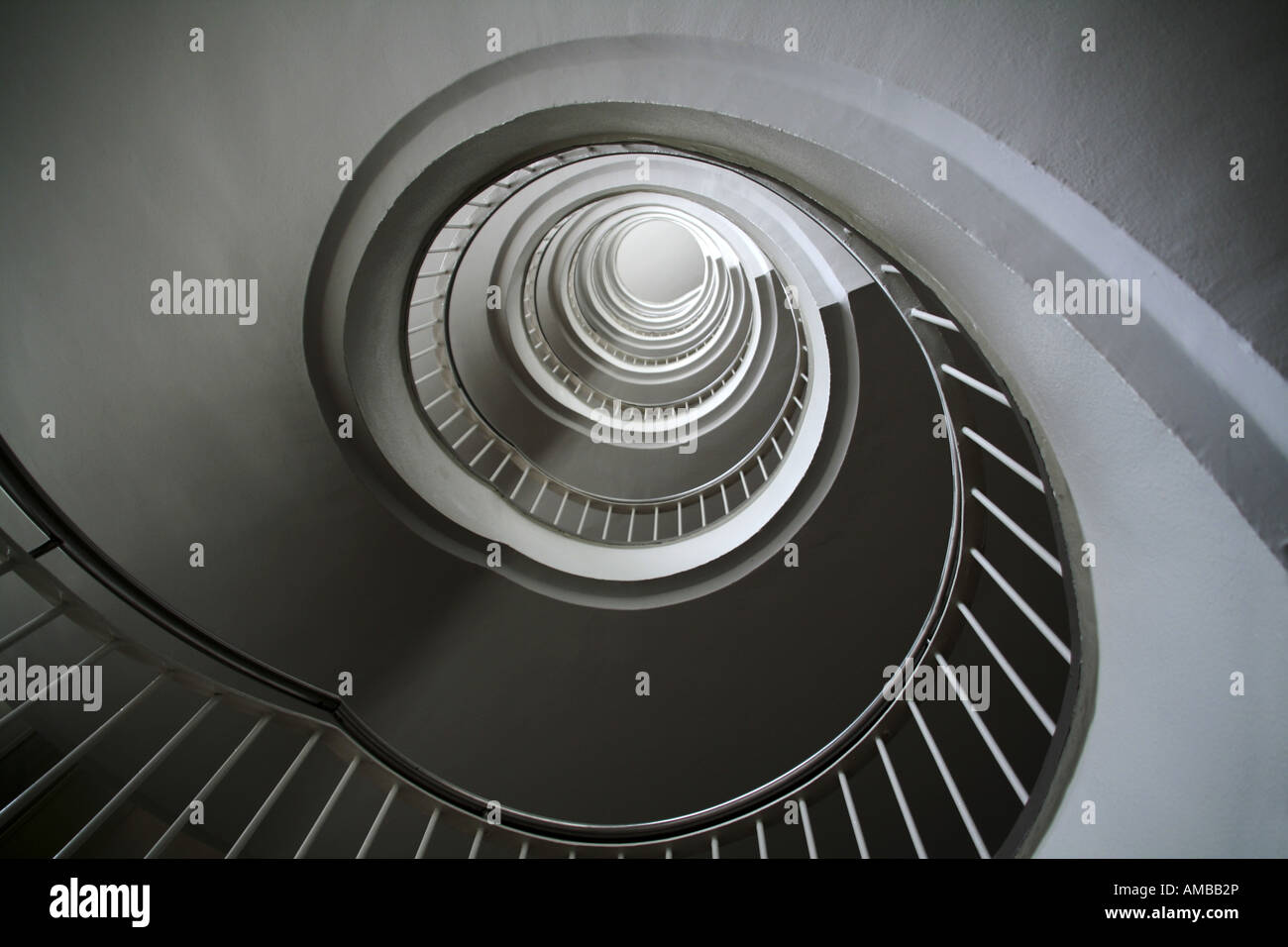 spiral staircase, Germany, North Rhine-Westphalia, Koeln Stock Photo ...