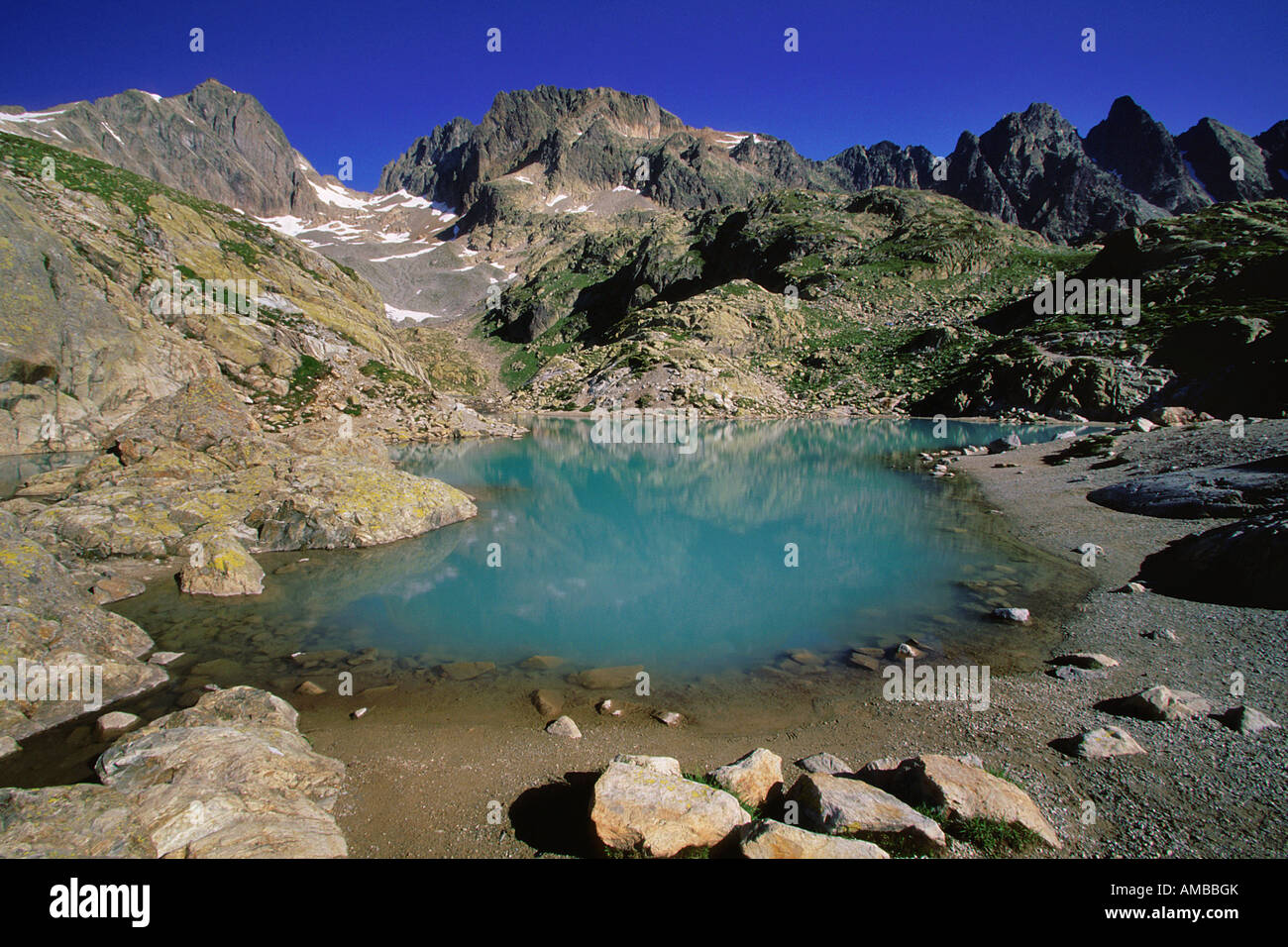 Lac blanc and aiguilles rouges hi-res stock photography and images - Alamy