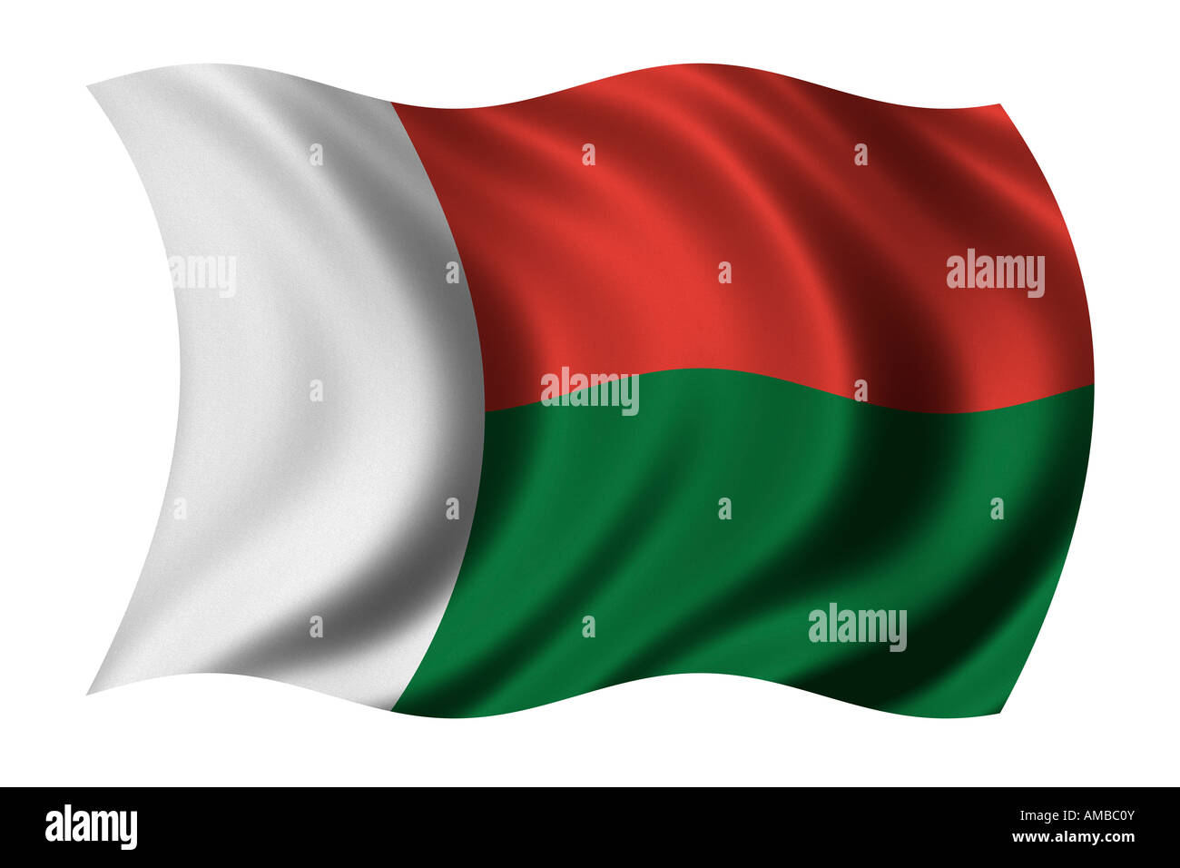 Flag of Madagascar Stock Photo - Alamy