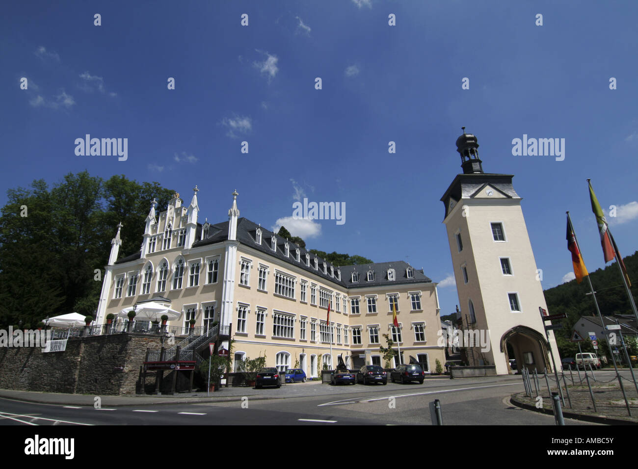 Schloss Sayn, Germany, Rhineland-Palatinate, Sayn, Bendorf Stock Photo ...