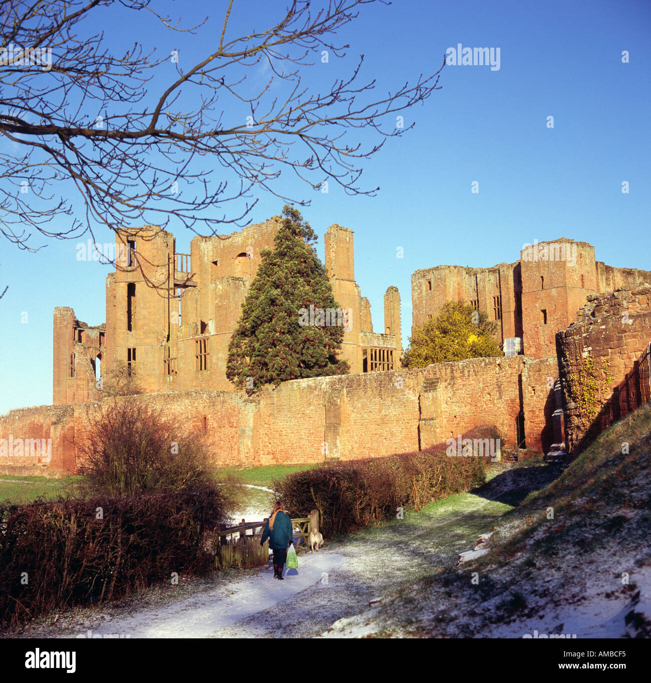 Kenilworth Castle Warwickshire England Stock Photo - Alamy