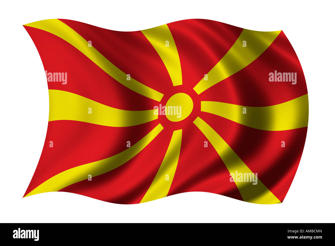 Flag of Macedonia Stock Photo - Alamy