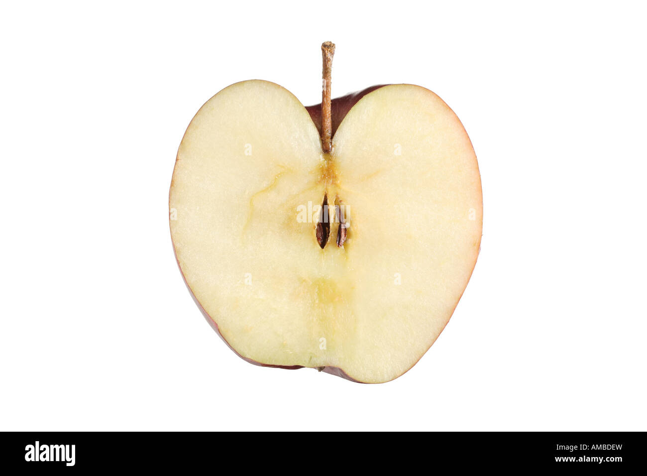 Bright red apple stem Cut Out Stock Images & Pictures - Alamy