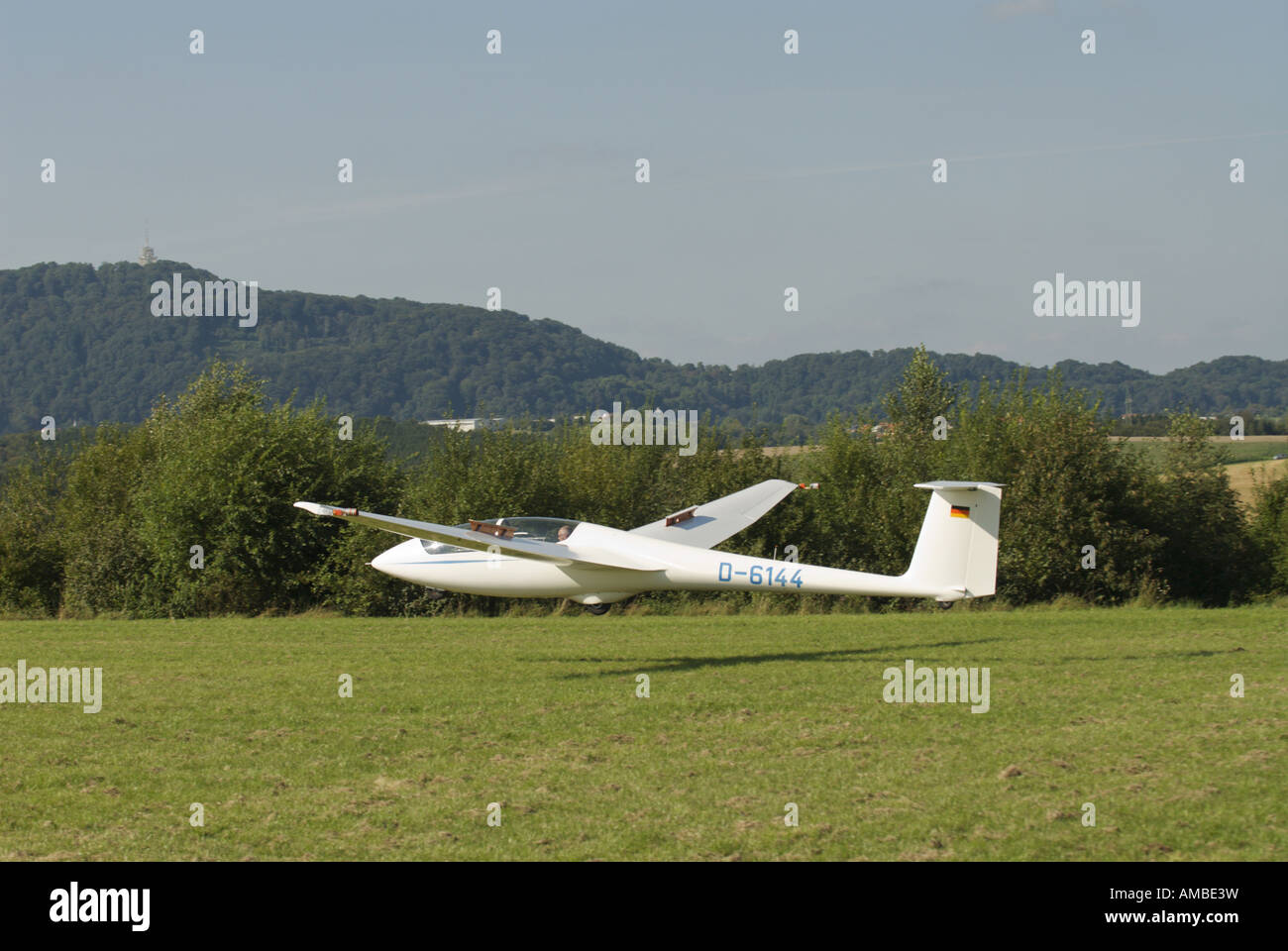 Glider ASK-21 landing, Germany, Saarland, Marpingen Stock Photo - Alamy