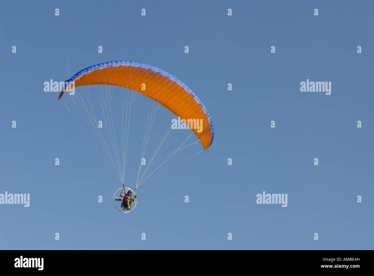powered parachute in flight, Germany, Saarland Stock Photo - Alamy