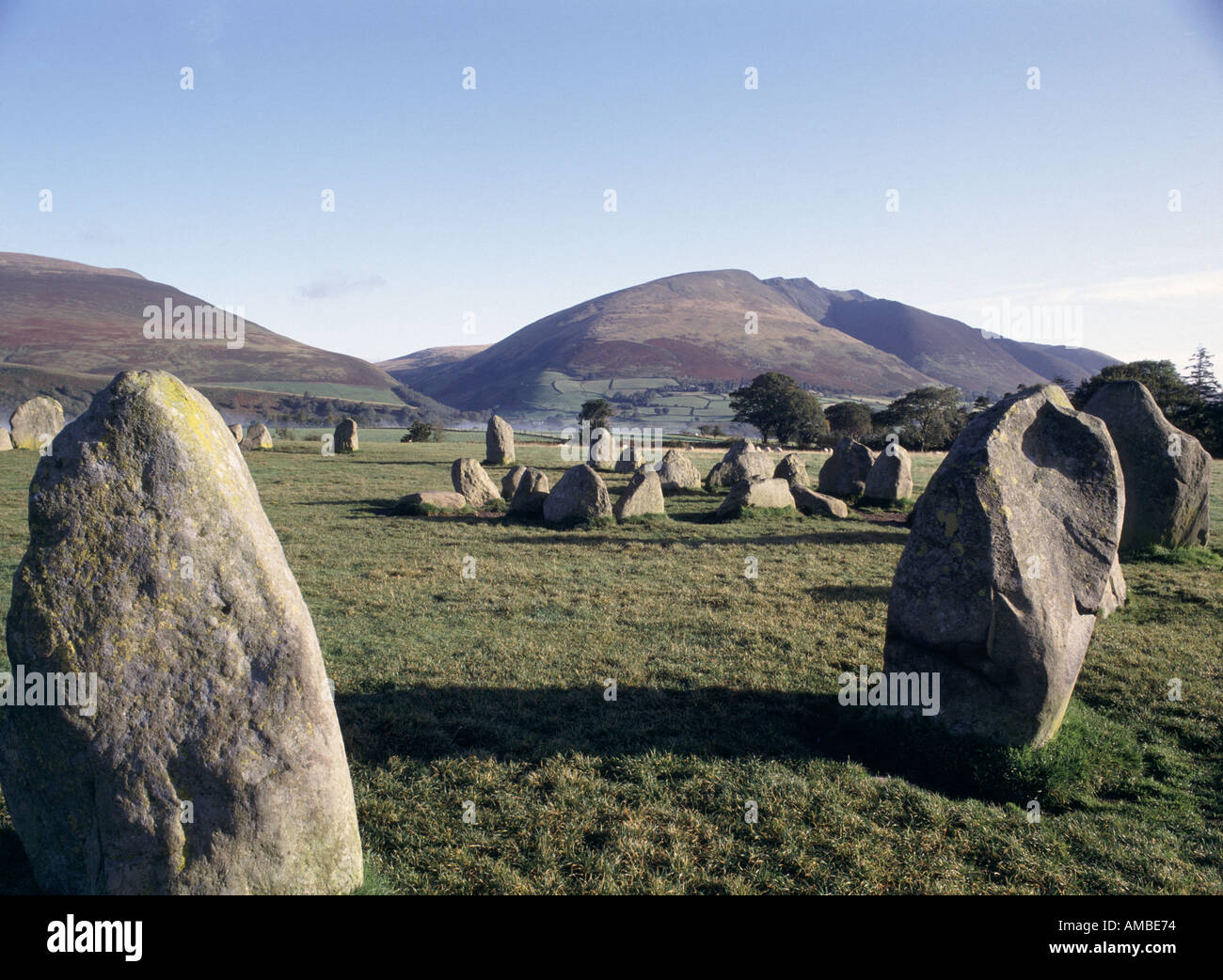 CASTLERIGG STONE CIRCLE CUMBRIA LAKE DISTRICT ENGLAND UK Stock Photo ...