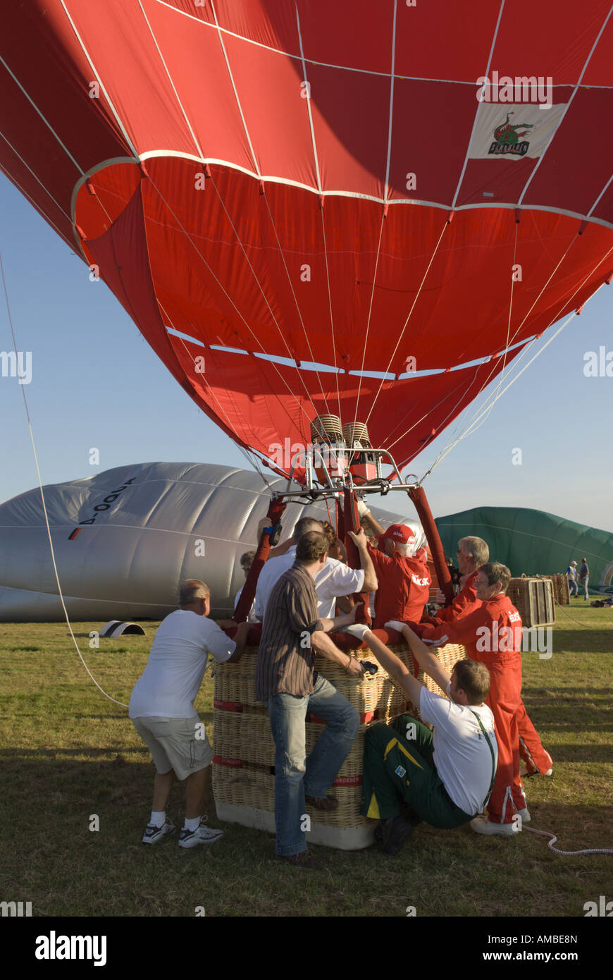 Inflation of a hotair balloon hi-res stock photography and images - Alamy
