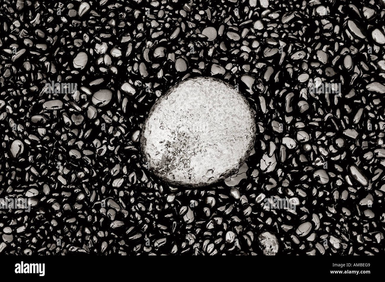 Pebbles on a beach. Iceland Stock Photo - Alamy