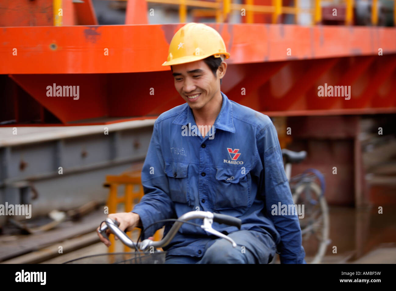 Halong Ship Yard North Vietnam Asia Stock Photo - Alamy