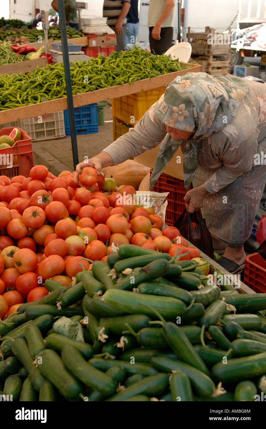 Kyrenia Wednesday market Northern Cyprus Stock Photo - Alamy
