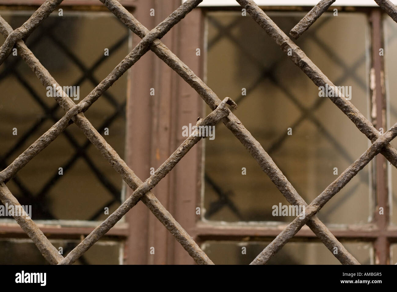 Window with bars Stock Photo - Alamy
