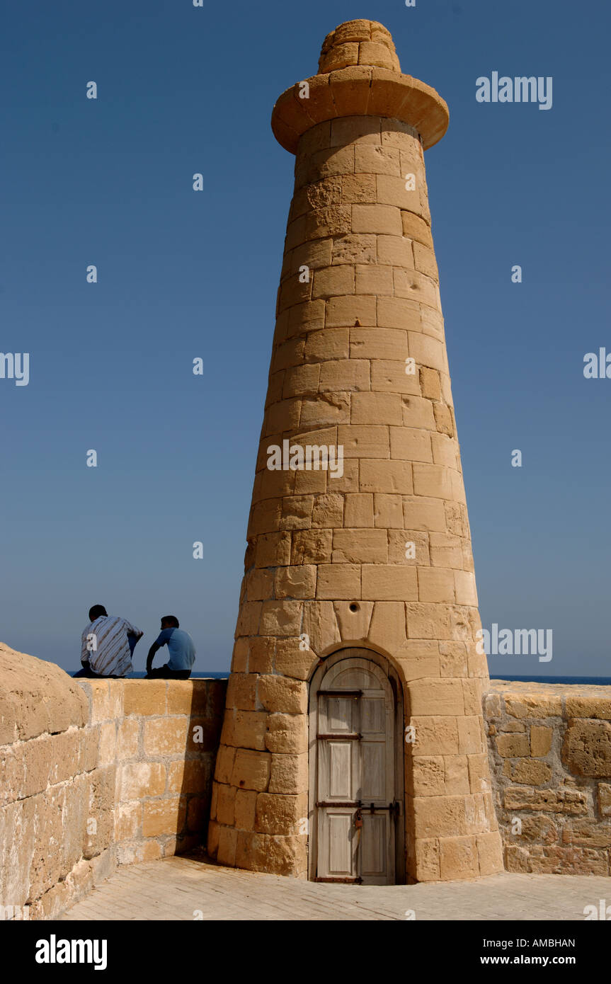 Tower at Kyrenia harbour Northern Cyprus Stock Photo - Alamy