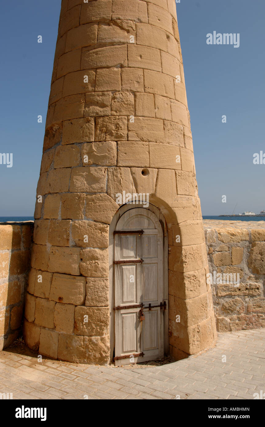 The tower at Kyrenia harbour, Northern Cyprus Stock Photo - Alamy