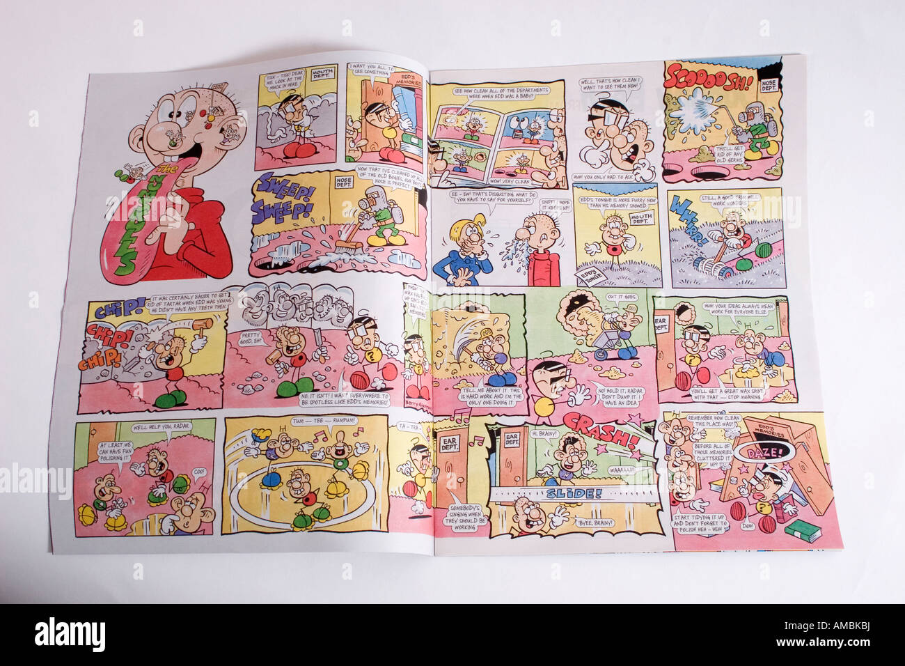 studio shot inside a Beano comic Stock Photo - Alamy