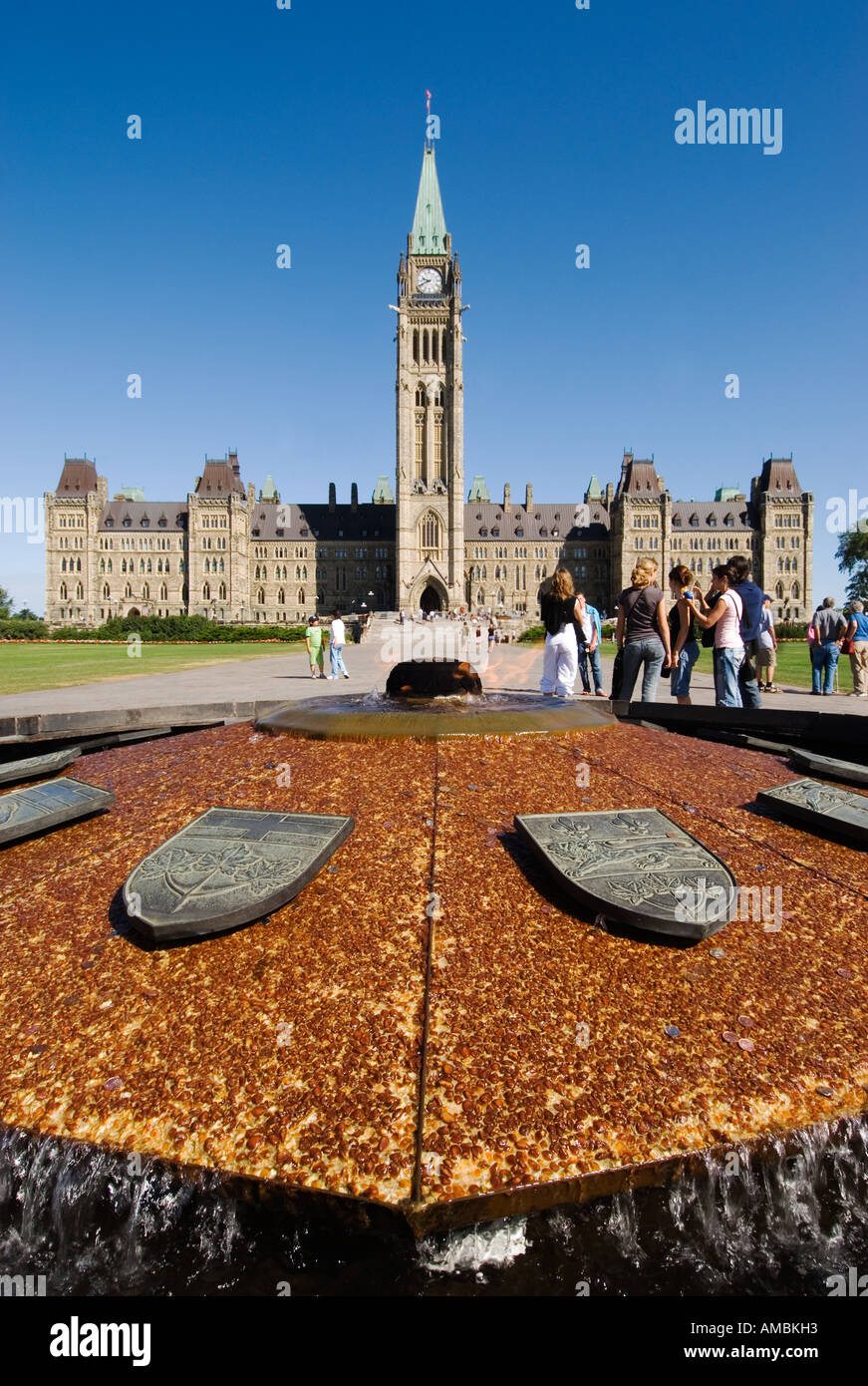 Centennial Flame on Parliament Hill Ottawa Ontario Canada Stock Photo ...