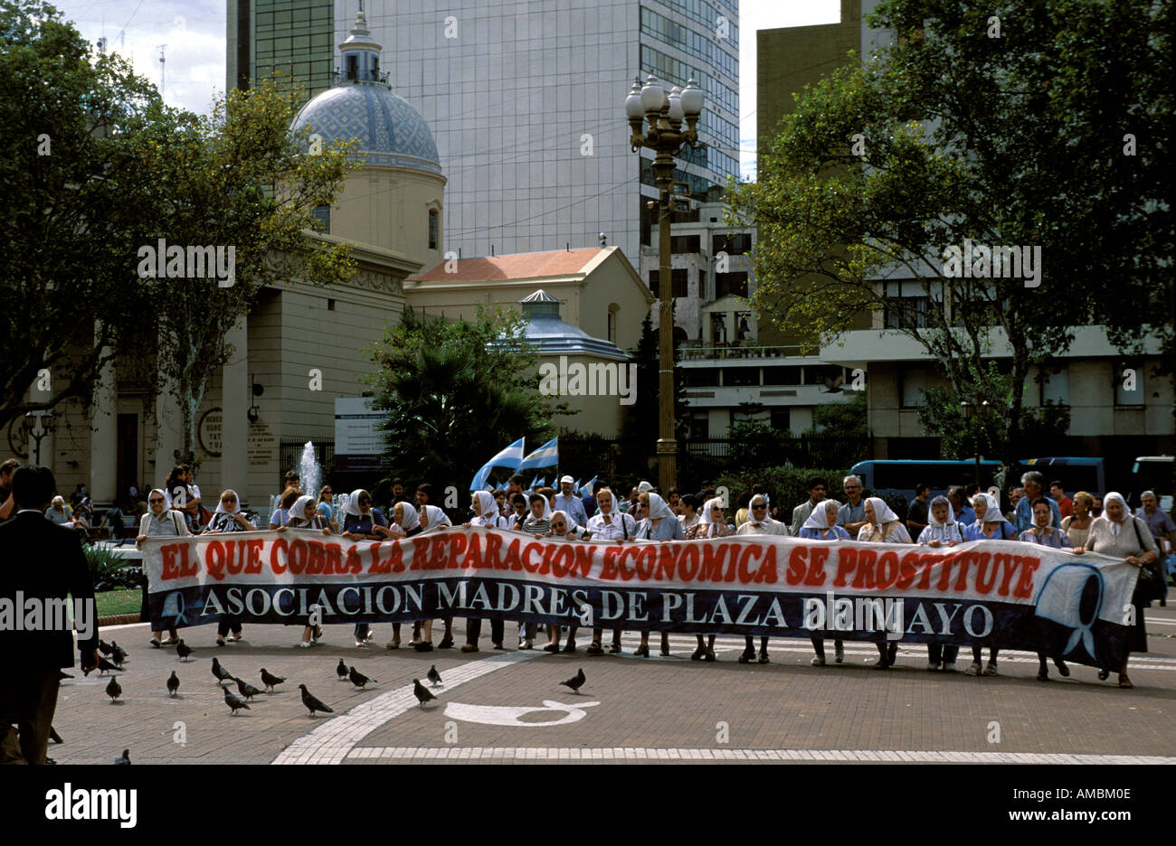 Buenos Aires demonstration of the Mothers of the Plaza de Mayo Stock ...