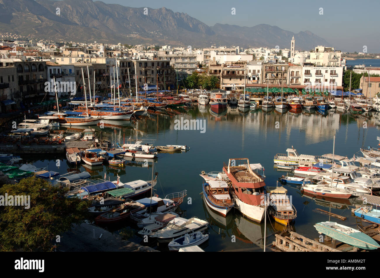 Kyrenia harbour in Northern Cyprus Stock Photo - Alamy