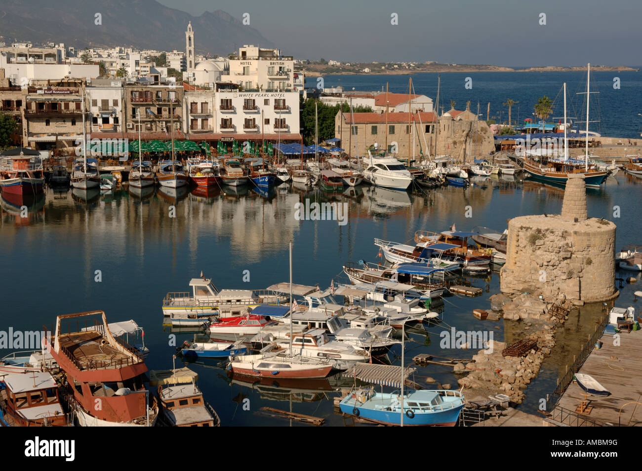 Kyrenia harbour in Northern Cyprus Stock Photo - Alamy