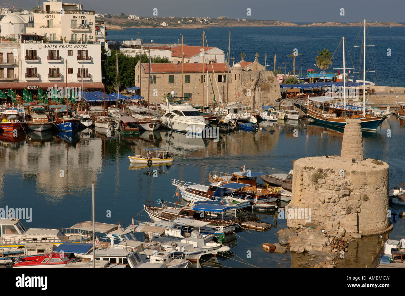 Kyrenia harbour in Northern Cyprus Stock Photo - Alamy