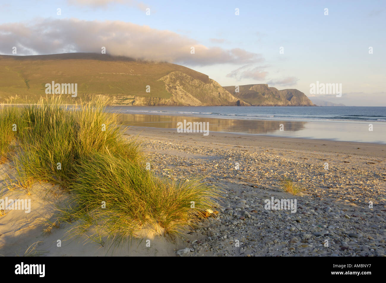 Minaun Cliffs from Keel beach, Achill Island, County Mayo, Ireland ...