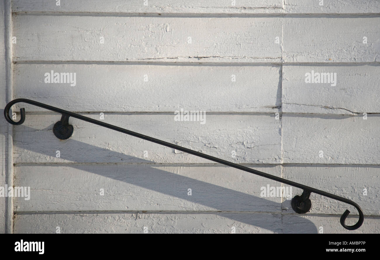 Wrought iron handrail shadow hi-res stock photography and images - Alamy