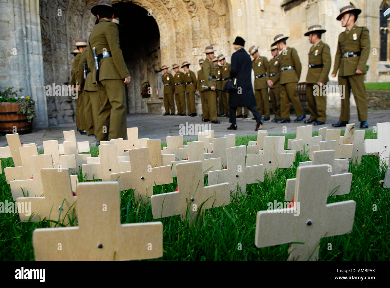 pic martin phelps 11 11 07 remembrance day parade malmesbury Stock ...