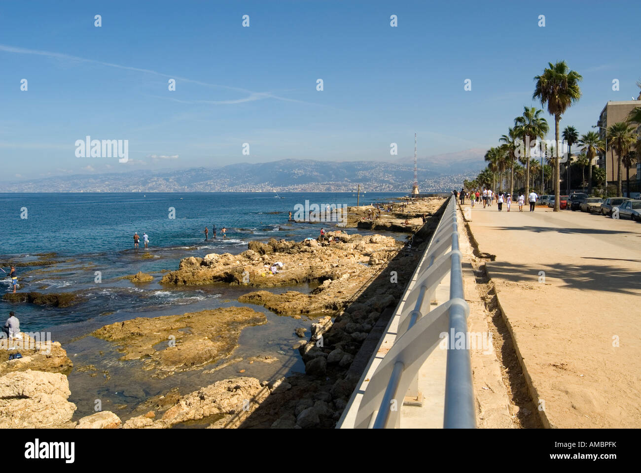 Corniche beirut pier hi-res stock photography and images - Alamy