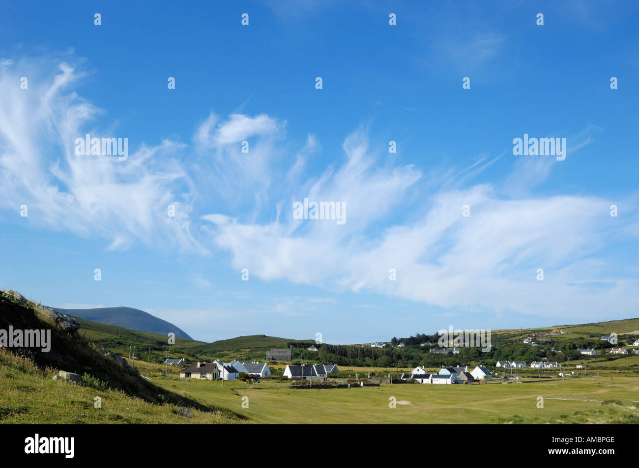 Dugort village, Achill Island, County Mayo, Ireland Stock Photo - Alamy