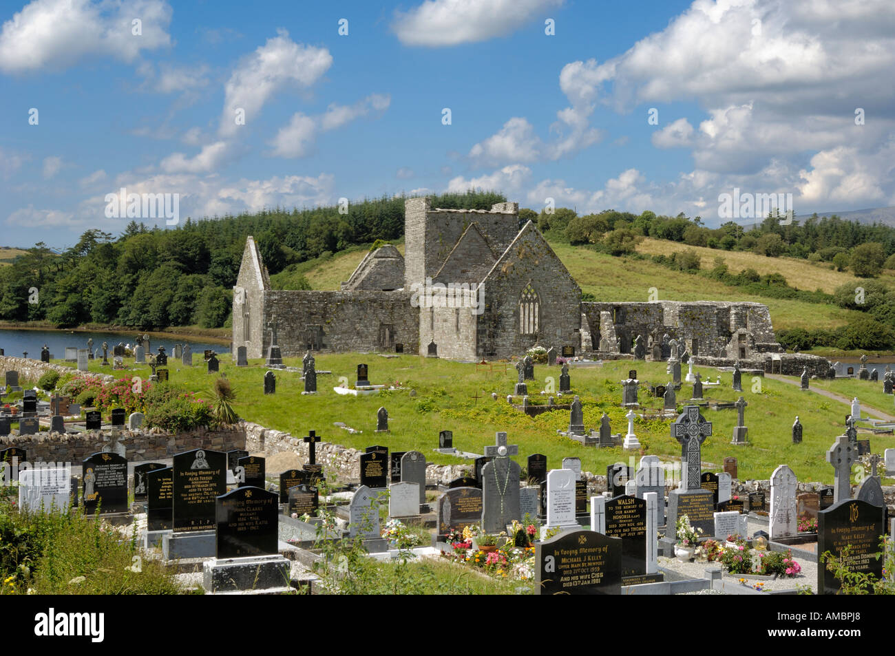 Burrishoole Abbey, near Newport, County Mayo, Ireland Stock Photo - Alamy