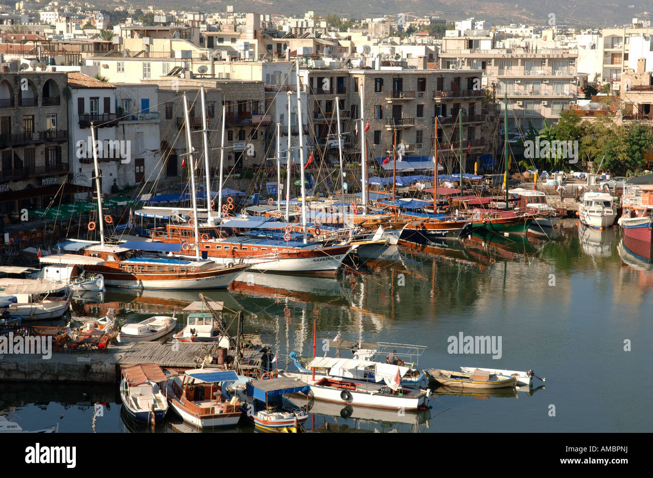Kyrenia harbour in Northern Cyprus Stock Photo - Alamy