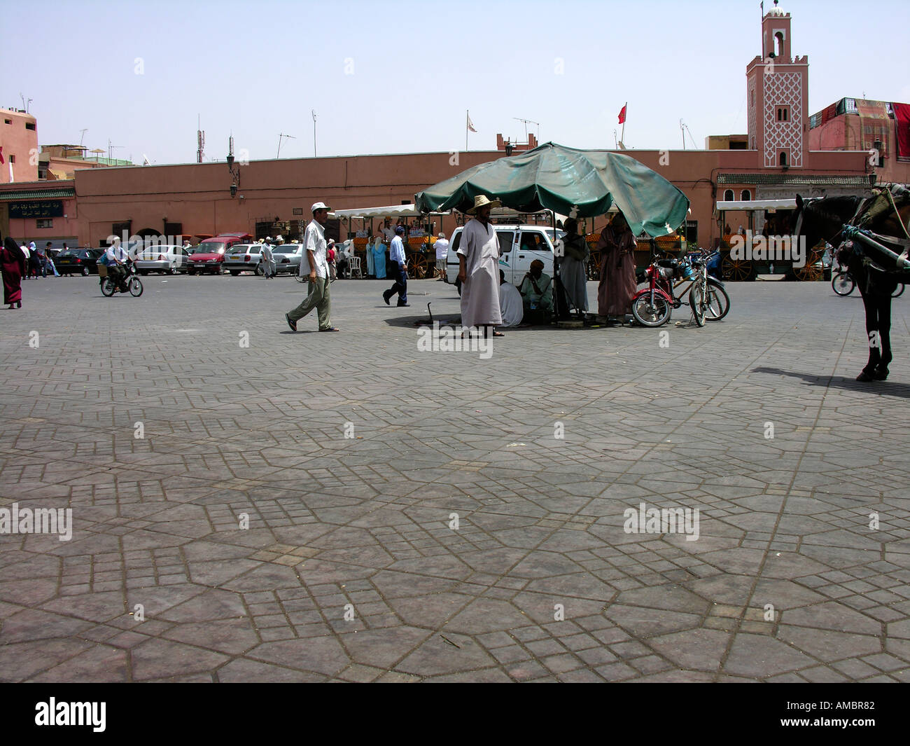 Marrakech in Morocco square Jemaa Fna Stock Photo - Alamy