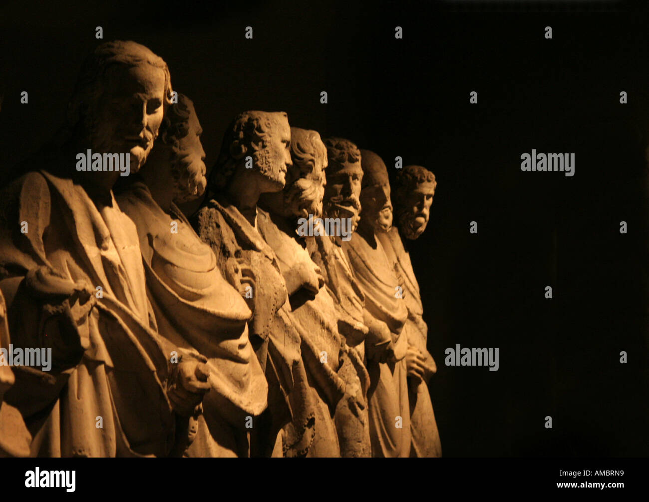 Italy - Sienna Statues of the 12 Apostles within the central museum ...